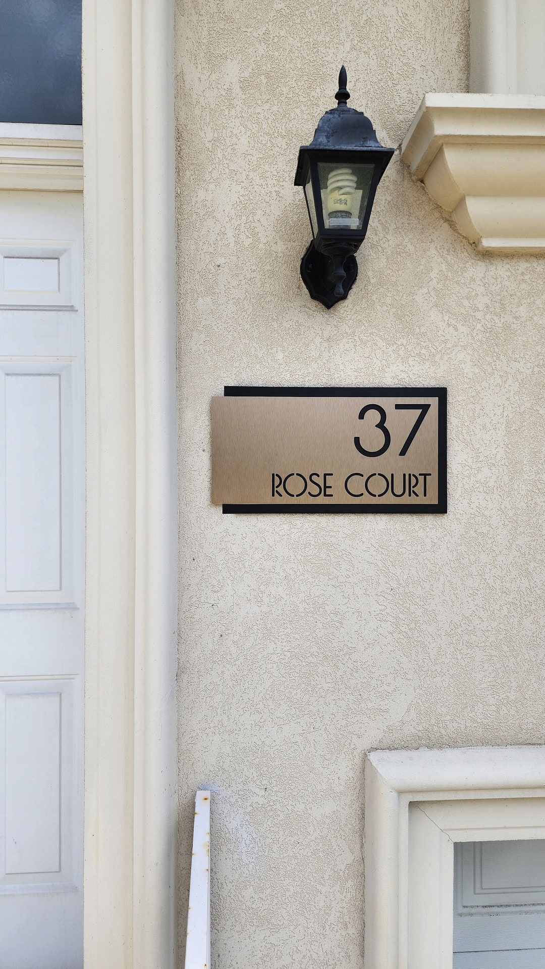 Personalized Modern House Number Plaque, Aluminum Address Sign - Etsy