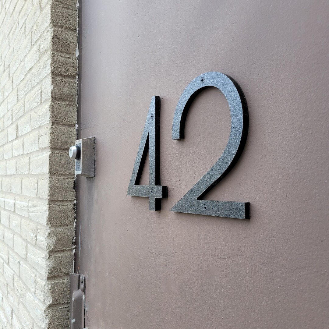 Address Sign, Modern Numbers | Residential Sign |custom Address Sign ...