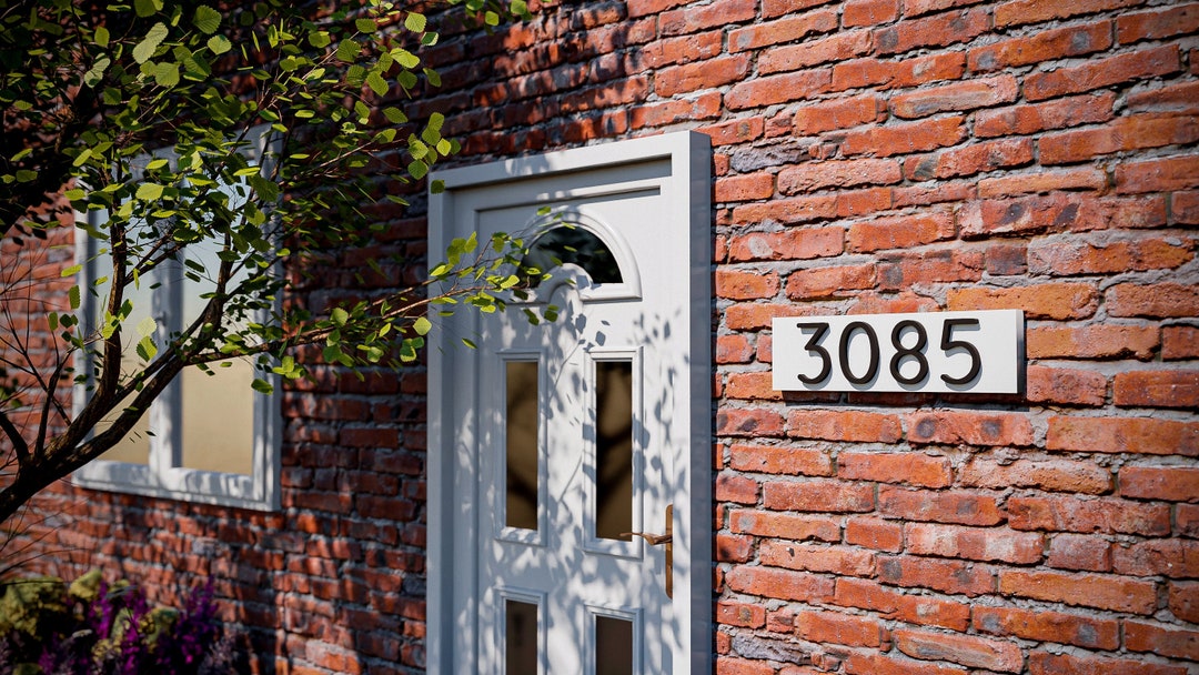 Address Sign| Modern Plaque | Aluminum Sign| Residential Sign |custom ...