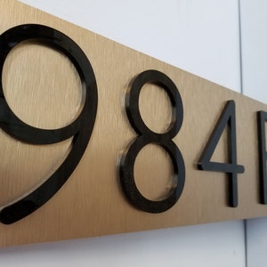 Custom Modern Address Sign - Vertical and Horizontal House Numbers - Etsy