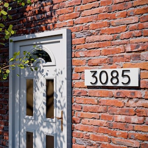Custom Modern Address Sign - Vertical and Horizontal House Numbers - Etsy