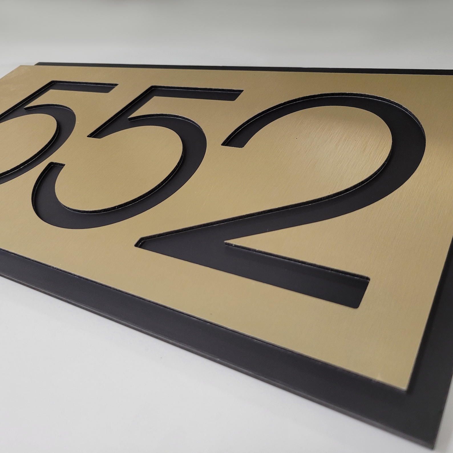 Personalized Modern House Number Plaque - Aluminum Address Sign - Etsy