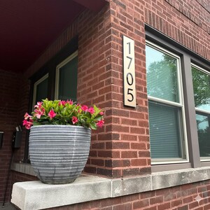 Modern Aluminum Address Sign: Acrylic Numbers, Custom House Plaque - Etsy