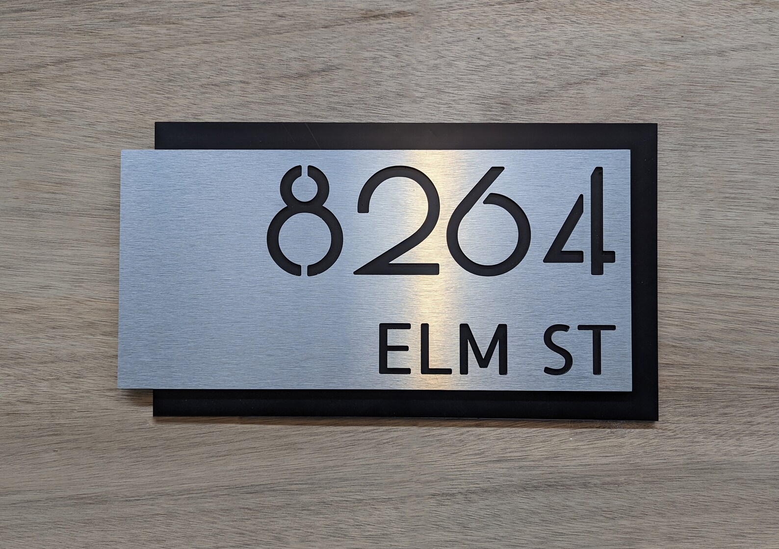 Address Sign Modern Plaque Aluminum Composite Vertical - Etsy