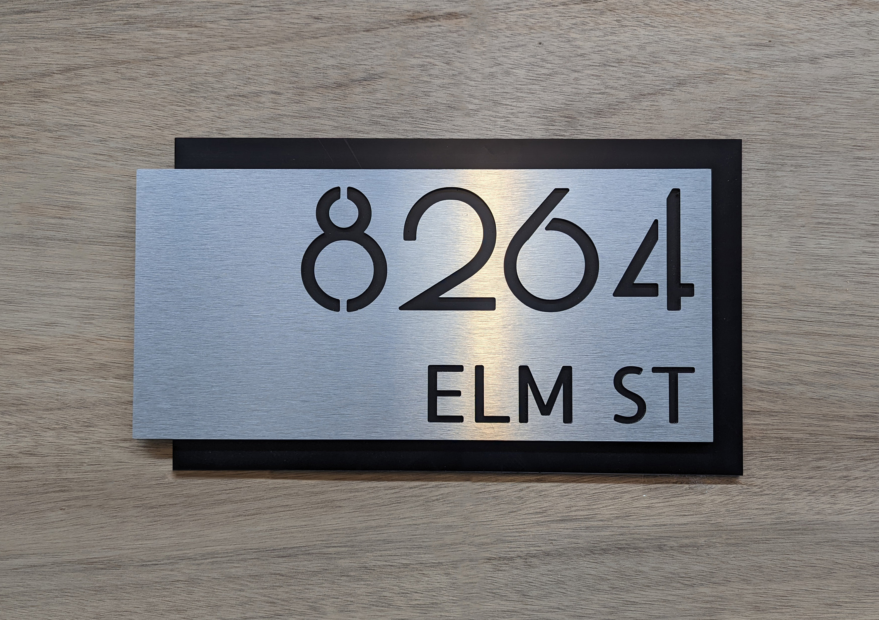 Address Sign Modern Plaque Aluminum Composite Vertical - Etsy