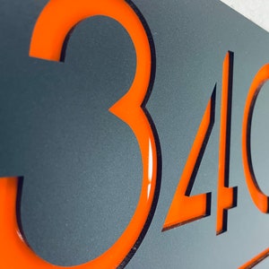 Modern Address Sign, Double Layered House Numbers, Address Plaque ...