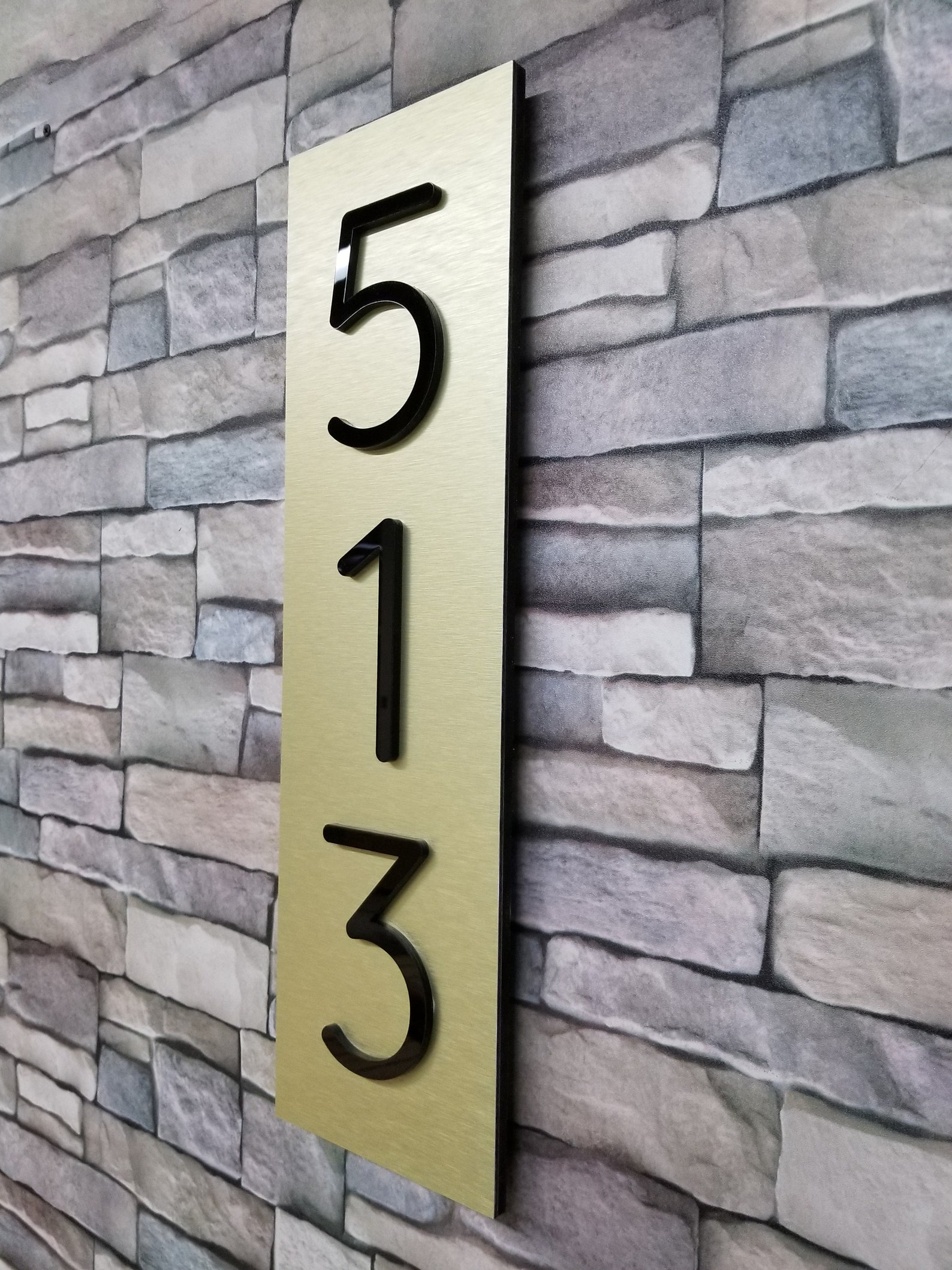 Custom Modern Address Sign - Vertical and Horizontal House Numbers - Etsy