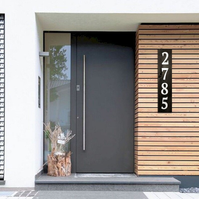 Address Sign Modern Plaque Wooden Sign Wooden Address - Etsy