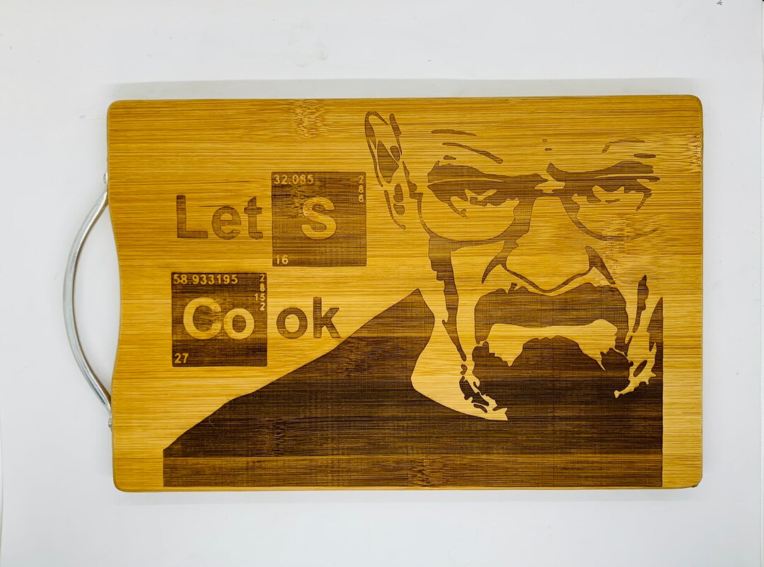 Let's Cook Laser Engraved Bamboo Cutting Board Gift Anniversary ...