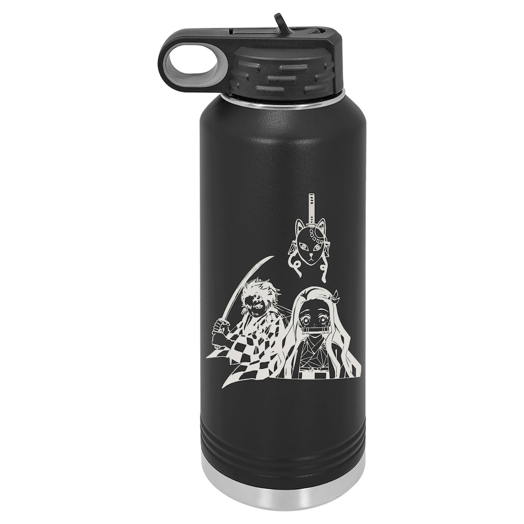 40 0z Engraved Water Bottles With Straw, Personalized Insulated, Name ...