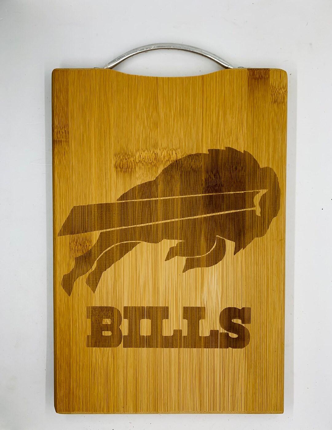 Football Laser Engraved Bamboo Cutting Board Gift Anniversary Birthday ...