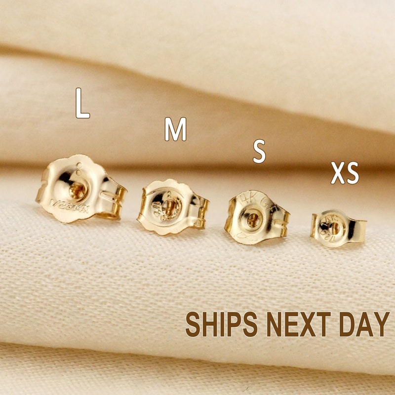 No Back Silver Earrings - Etsy