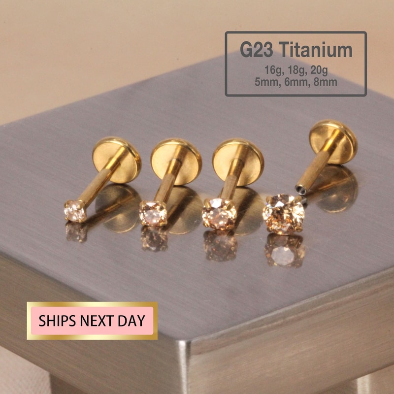 Flat Sparkly Nose Stud - Etsy