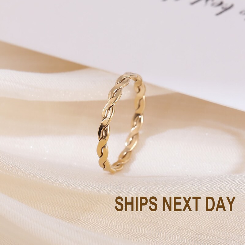 Stackable Gold Rings - Etsy