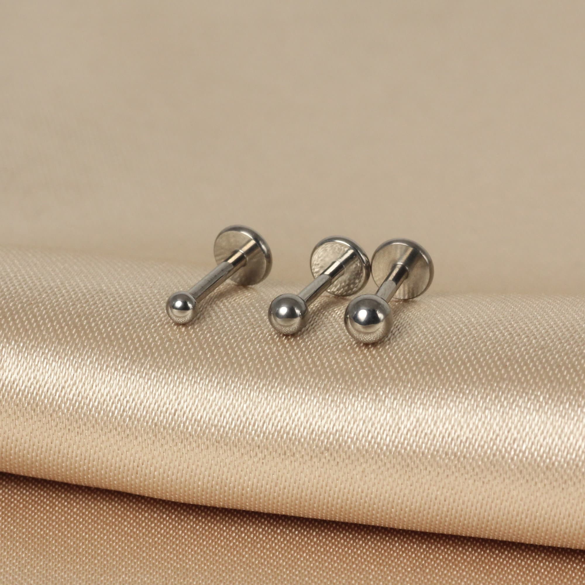 20G/18G/16G Tiny Ball Threadless Push Pin Labret Stud, 2mm/2.5mm/3mm ...