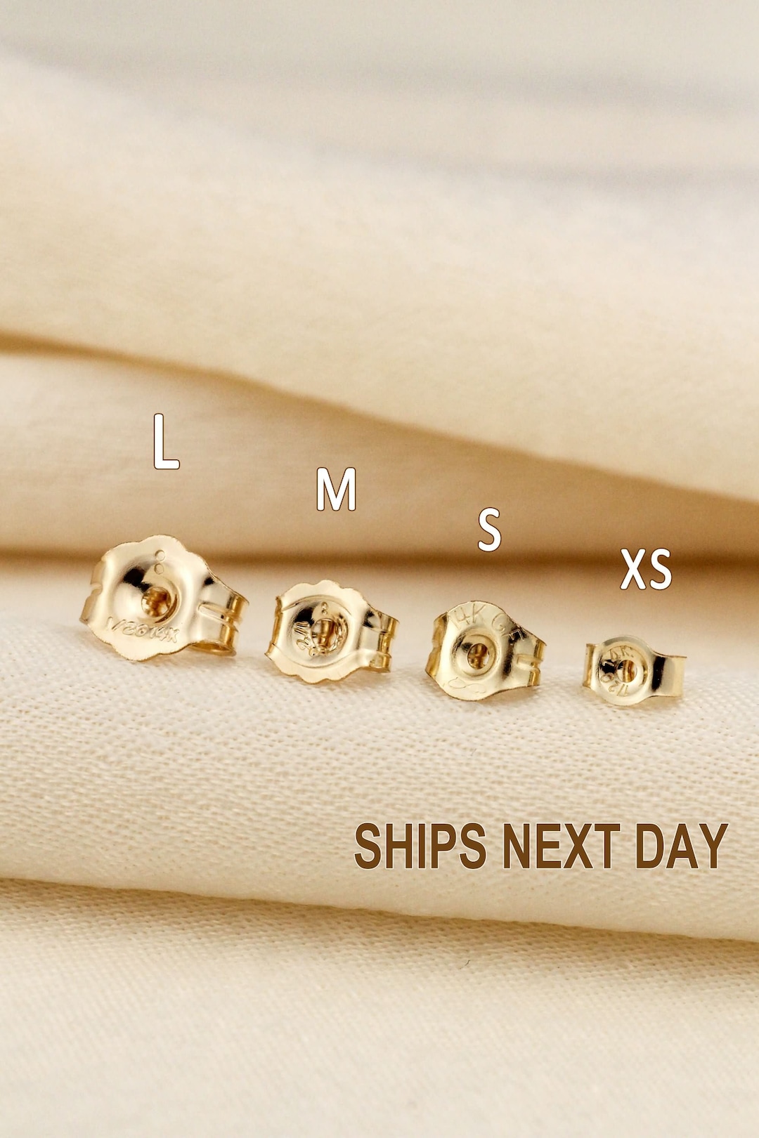 14k Gold Filled Backings, Gold Filled Ear Nuts, Gold Butterfly Backs ...