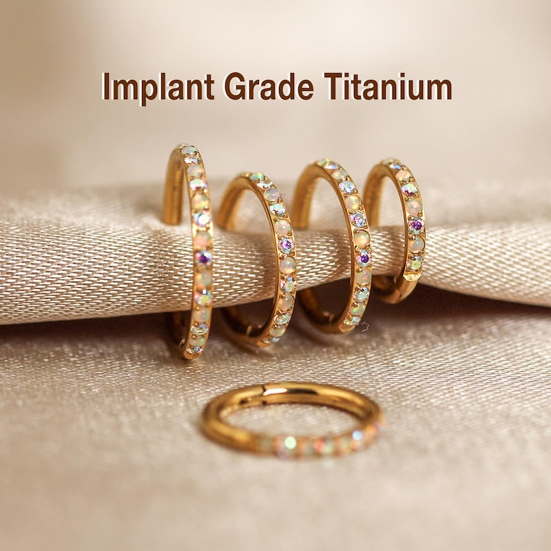 Opal Nose Ring Rainbow - Etsy