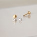 20G/18G/16G Tiny Threadless Push Pin Labret Stud, 1.5mm~3mm Gold Labret ...