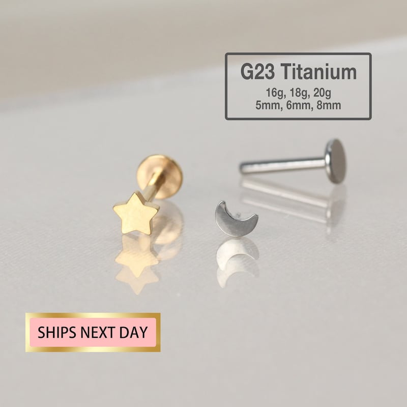 Sun Moon Flatback Earrings - Etsy UK