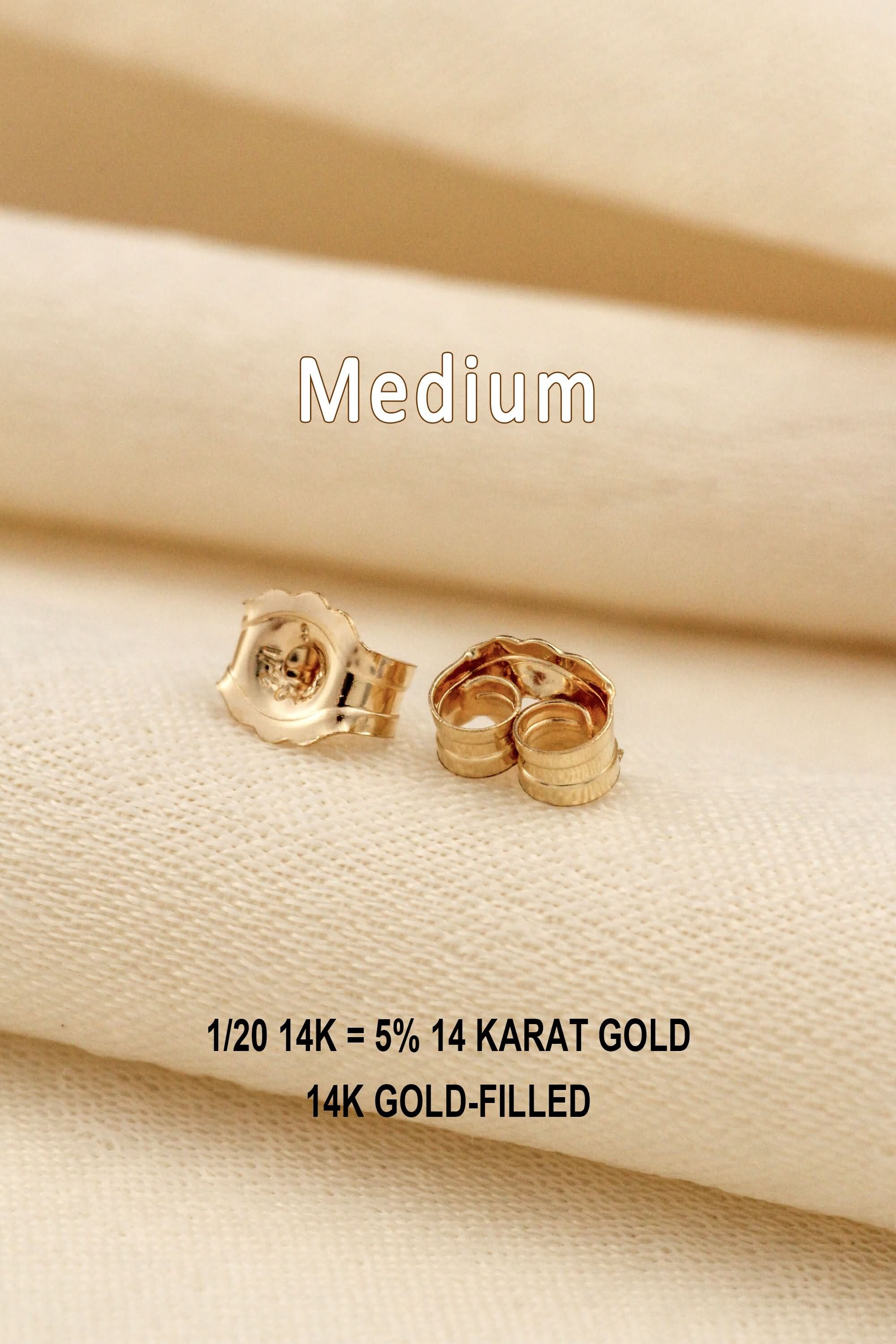 14k Gold Filled Backings, Gold Filled Ear Nuts, Gold Butterfly Backs ...