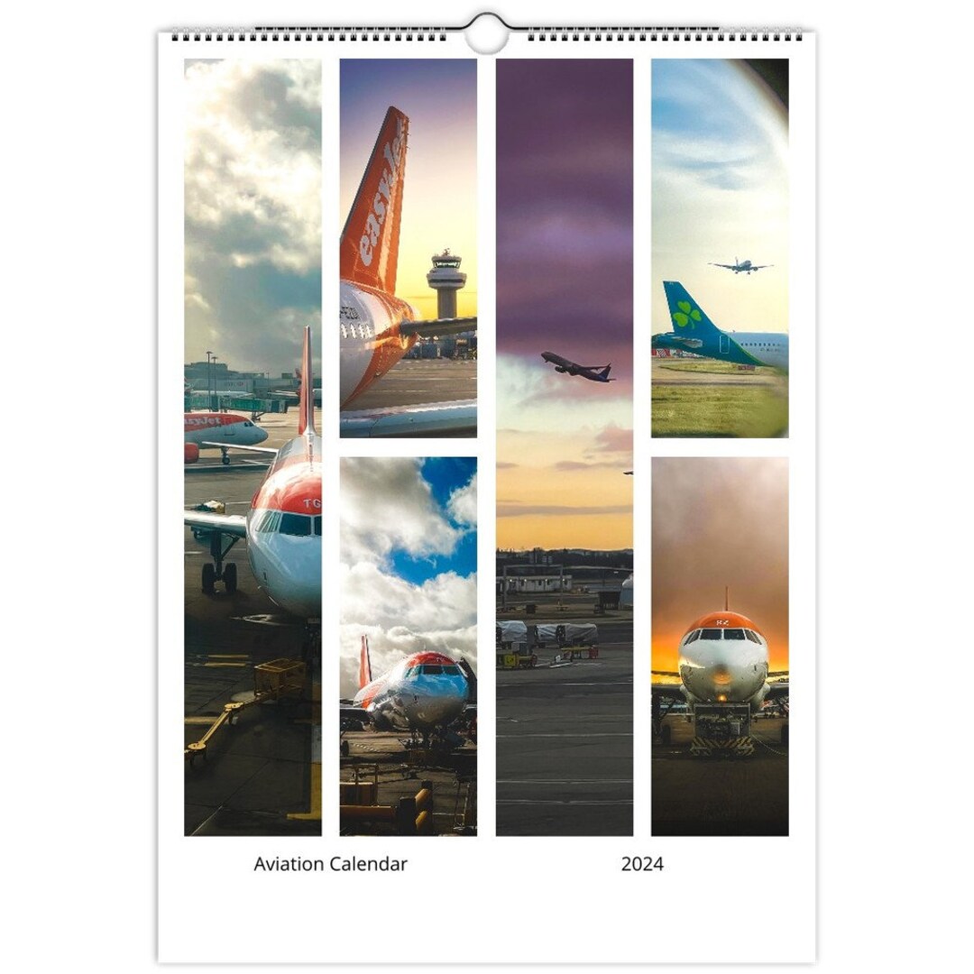2024 Aviation Wall Calendar - Etsy