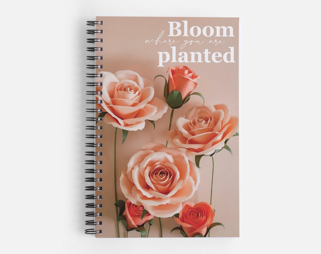 Paper Rose Floral Notebook, Paper Roses Journal, Floral Journal ...