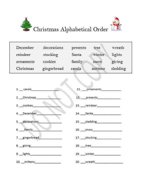 Palabras En Orden Alfabético