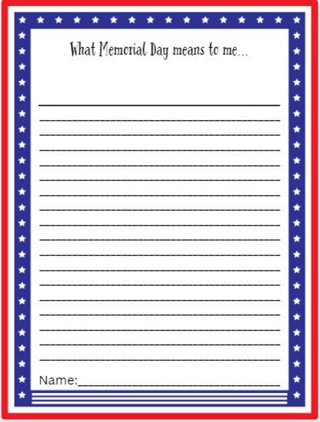 What Memorial Day Means to Me... - Etsy