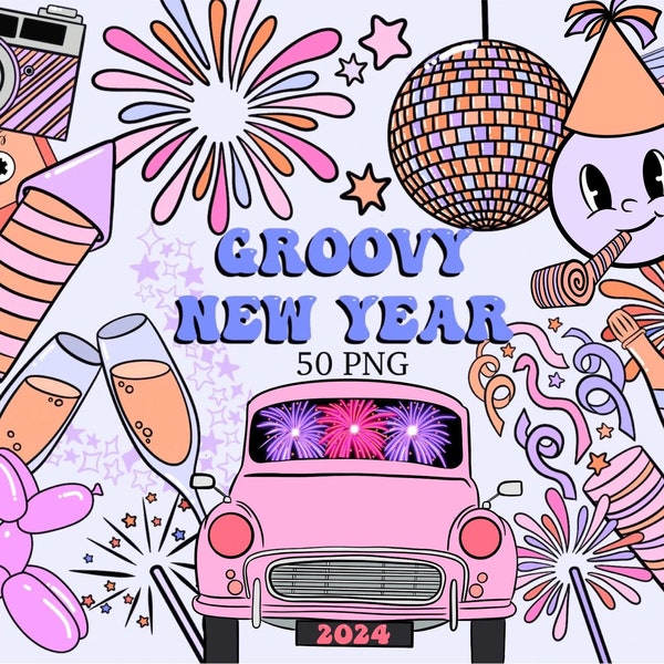 New Year Clip Art - Etsy