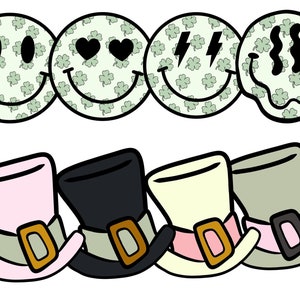 St. Patricks Day Clipart Groovy St.patricks Day St. - Etsy