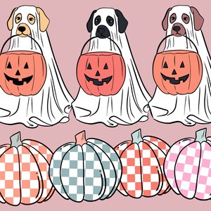 Hippie Halloween Clipart, Groovy Halloween Clip Art, Retro Clipart Set ...