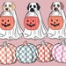 Hippie Halloween Clipart, Groovy Halloween Clip Art, Retro Clipart Set ...