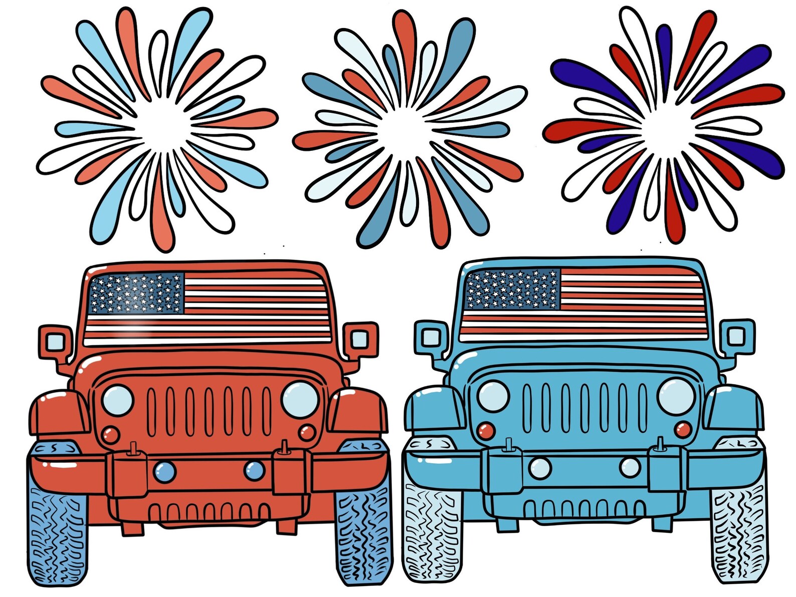 4th of July Clipart Independence Day Clip Art 4th July - Etsy