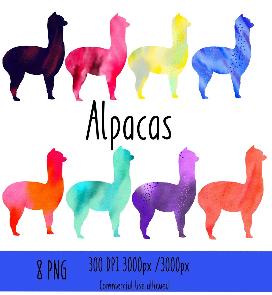 Alpacas Clipart, Alpaca Png, Alpacas Clip Art, Commercial Use ...