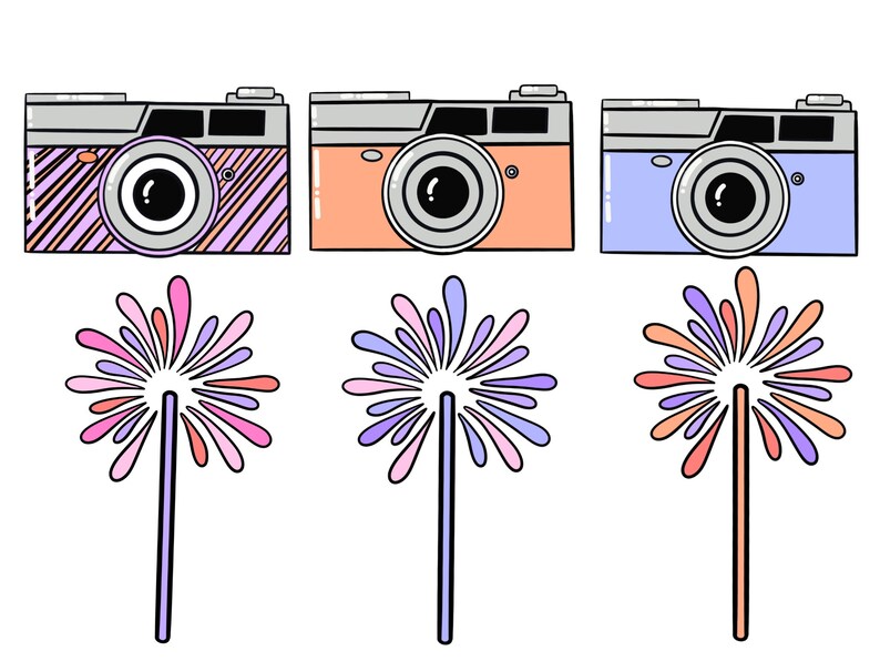 Hippie New Year Clipart, Groovy New Year Clipart Art, New Year's Eve ...