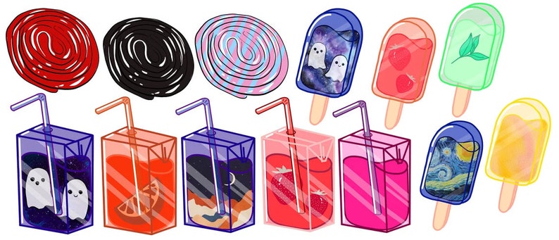 Candy Clipart Set, Clip Art Sweets, Candy Clipart Digital Download ...