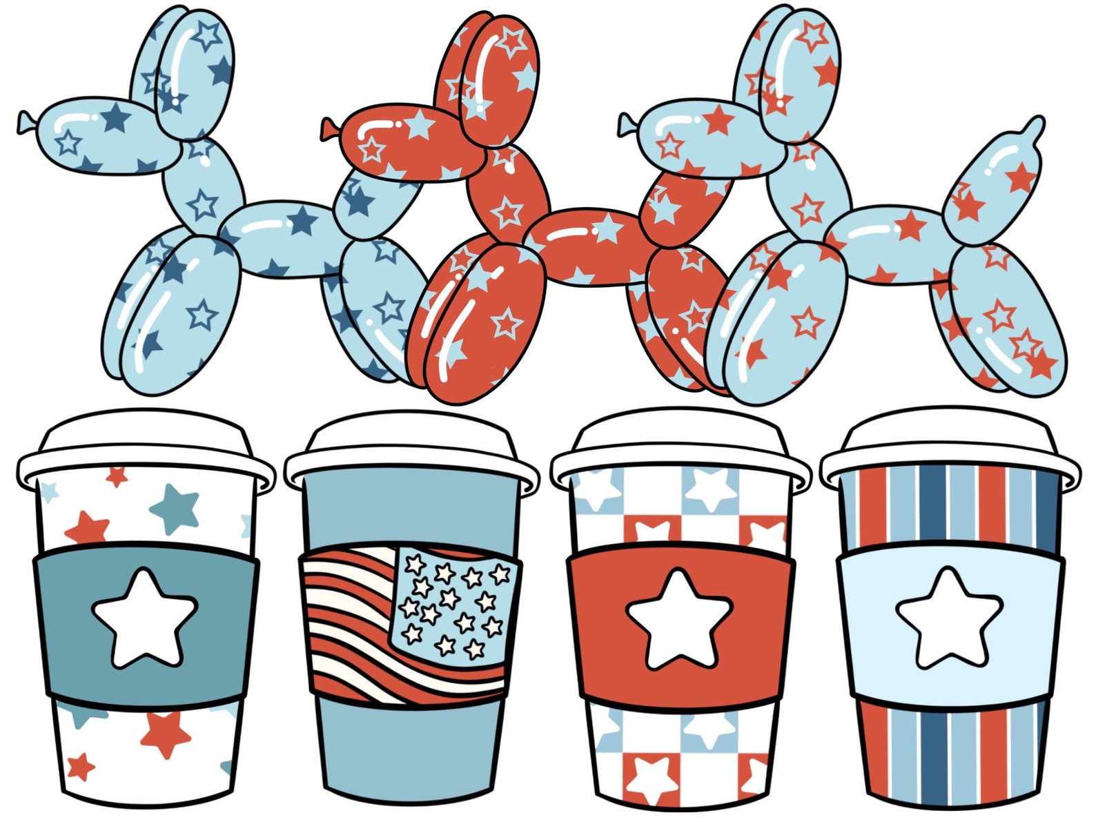 4th of July Clipart Independence Day Clip Art 4th July - Etsy