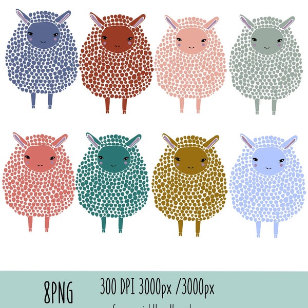 Sheep Illustration - Etsy