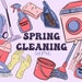 Spring Clean Clipart, Cleaning Clip Art Set, House Work Clipart ...