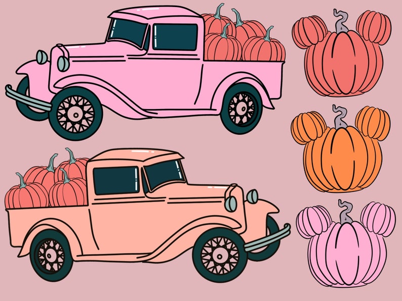 Hippie Halloween Clipart, Groovy Halloween Clip Art, Retro Clipart Set ...