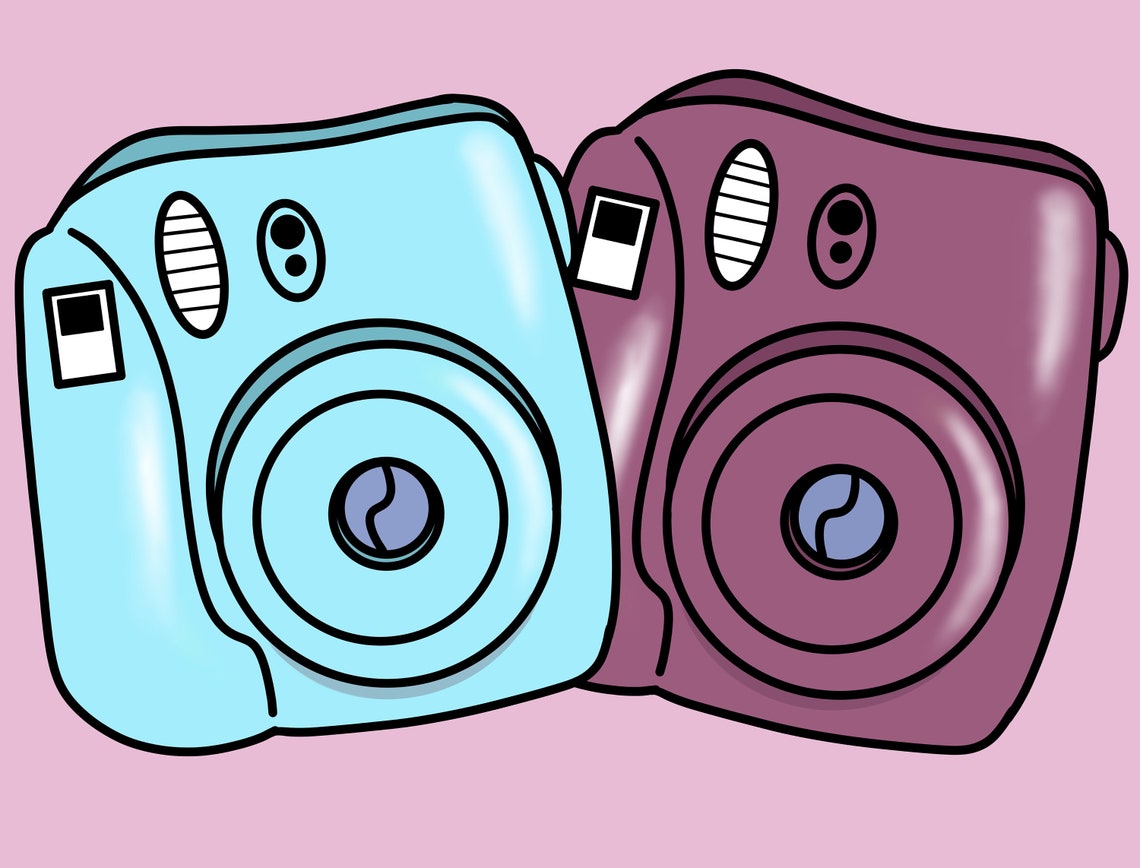 Polaroid Camera Clipart, Polaroid Camera Clip Art, Camera Png, Sticker ...