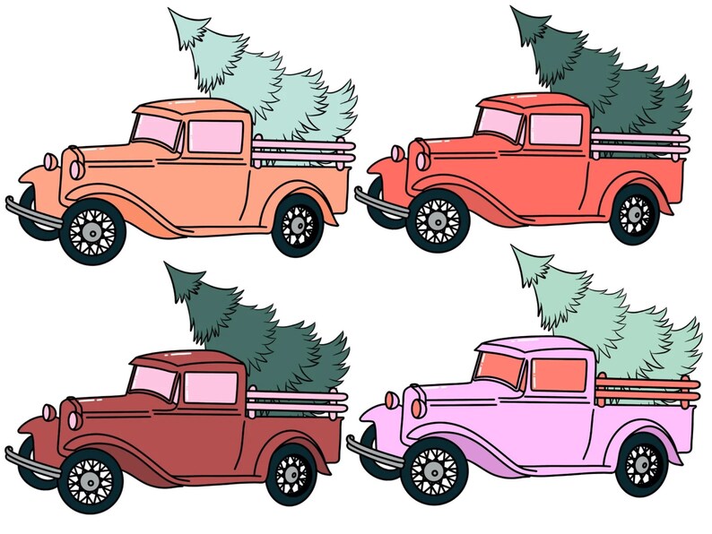 Cowboy Christmas Clipart Boho Christmas Clip Art Hippie - Etsy