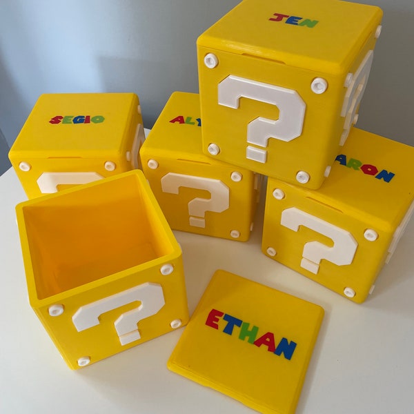 Yellow Question Mark Box - Etsy