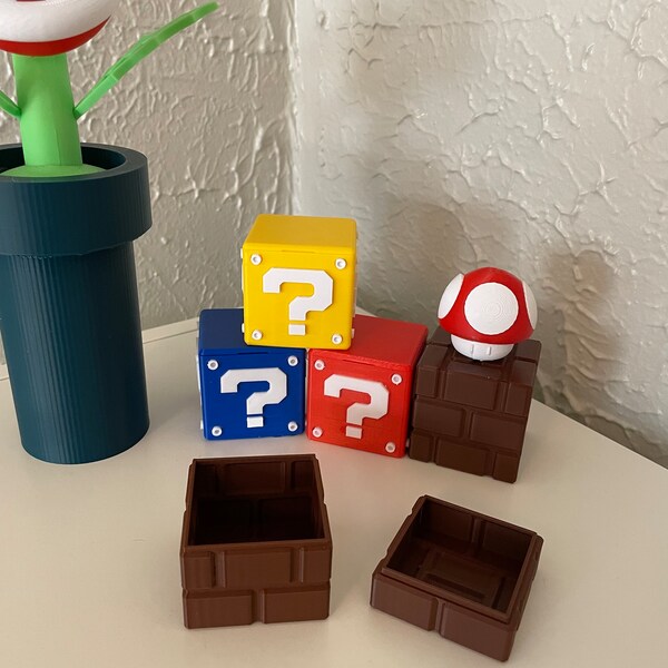 Mario Brick Box - Etsy