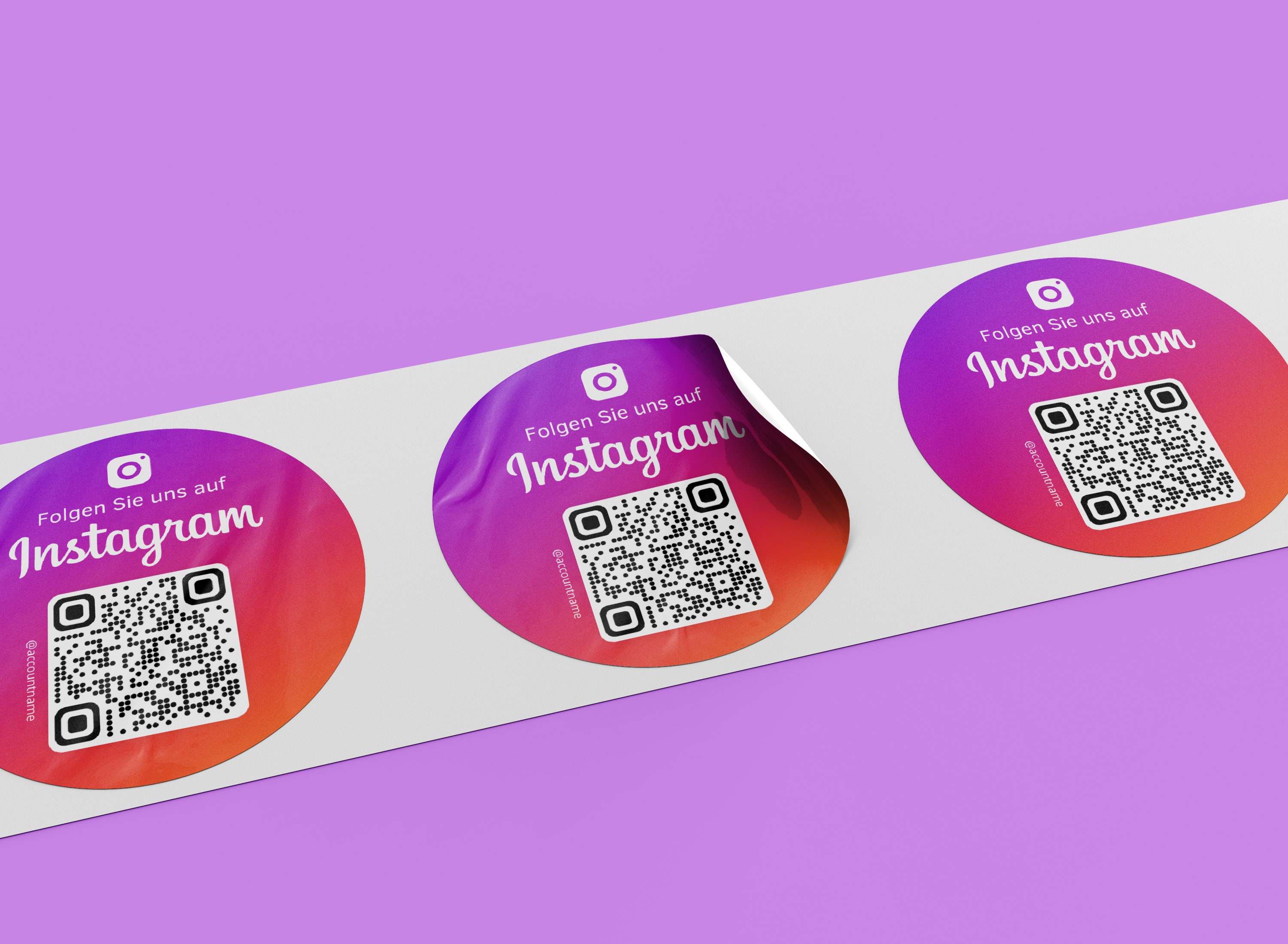 instagram-qr-code-stickers-personalized-stickers-printed-etsy