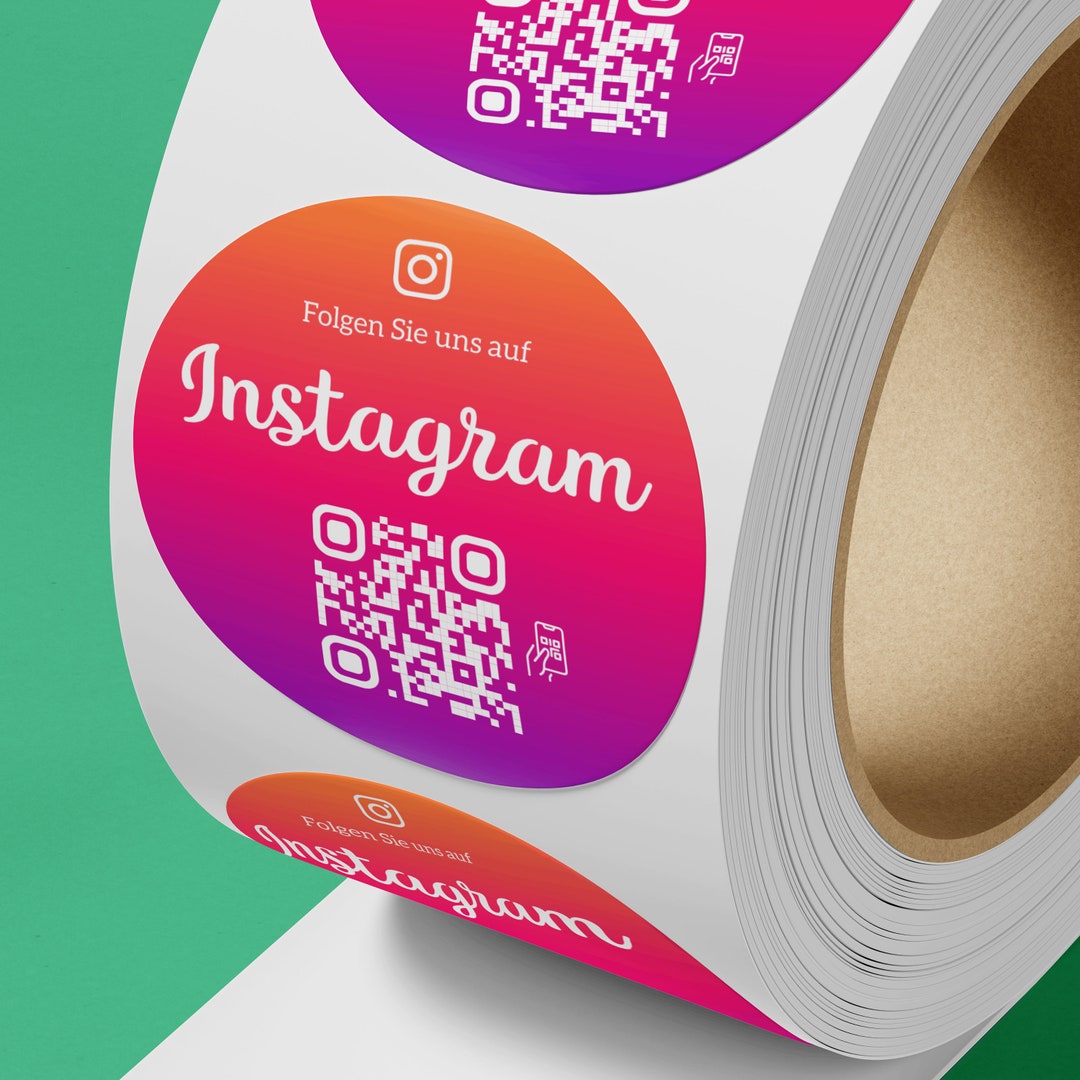 Instagram QR Code Stickers, Personalized Stickers, Printed Stickers ...