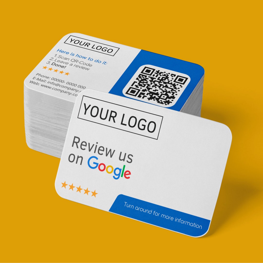 Business Cards Google Review, Logo QR Code Design, Personalised ...