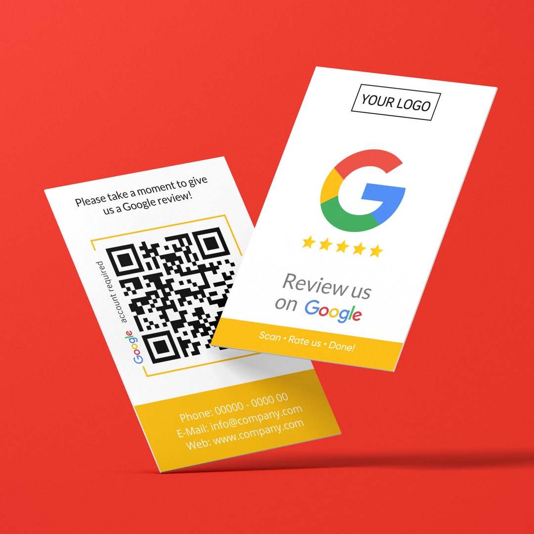 Business Cards Google Review, Logo QR Code Design, Personalised ...