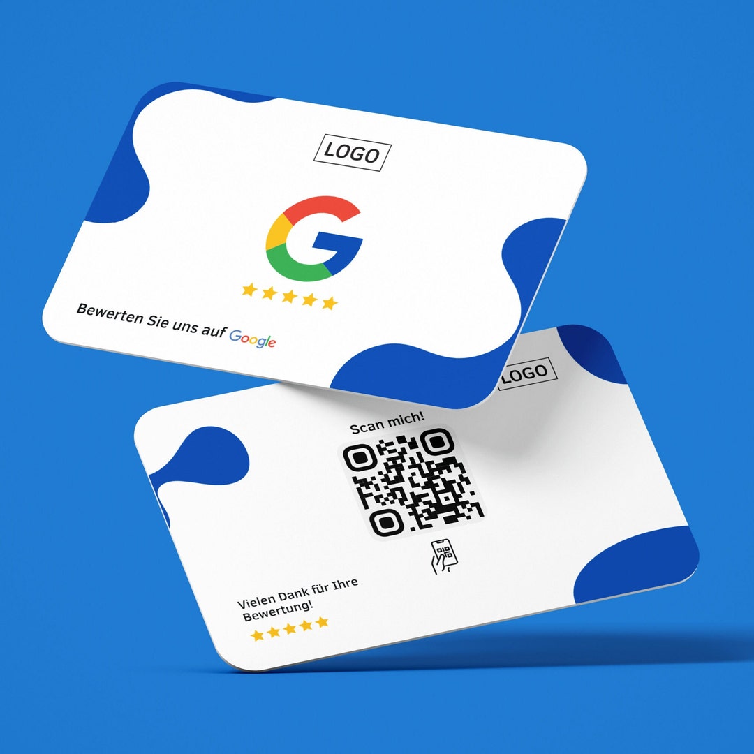 Califícanos en Google Business Cards Moderno - Etsy España