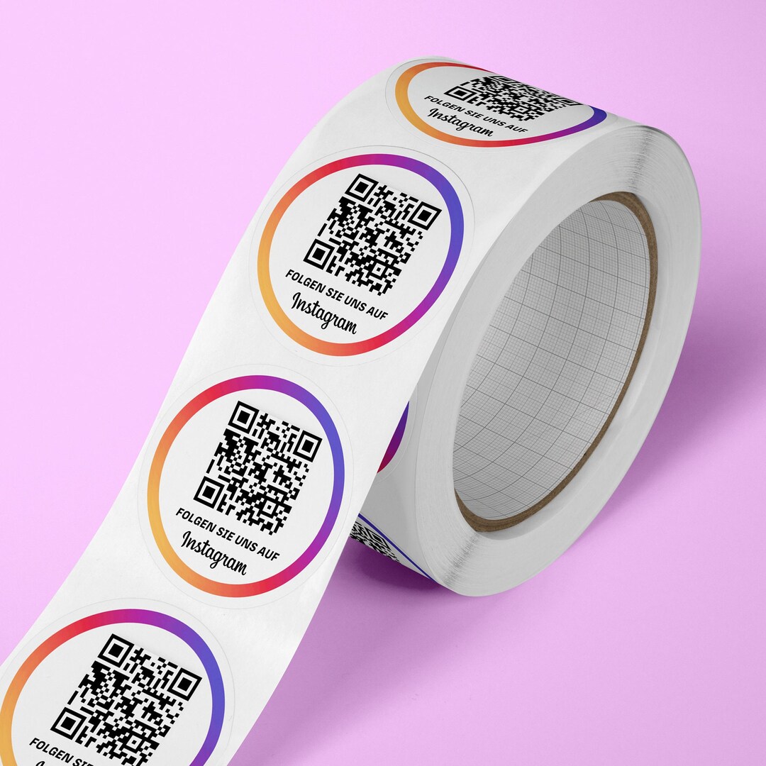 Instagram QR Code Stickers, Personalized Stickers, Printed Stickers ...